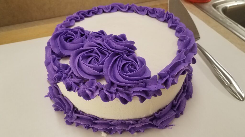 Easy Layered Cake with Buttercream - Farmette in Bloom