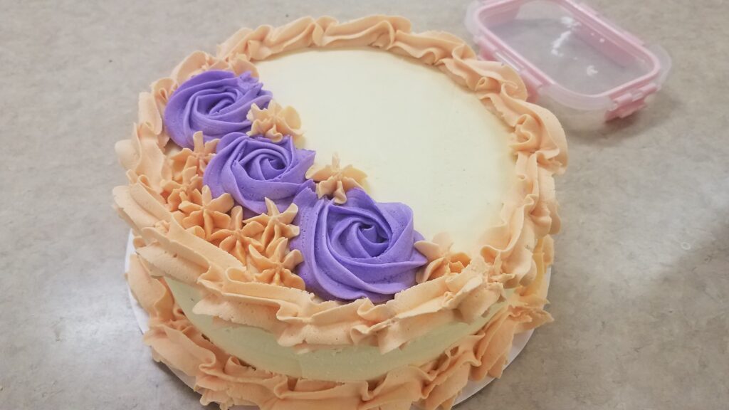 Easy Layered Cake with Buttercream - Farmette in Bloom